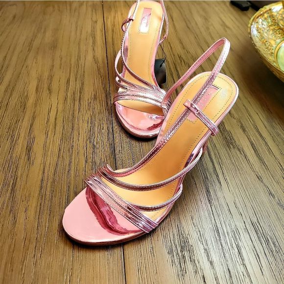 Forever 21 | Shoes | Metallic Pink Heels | Poshmark